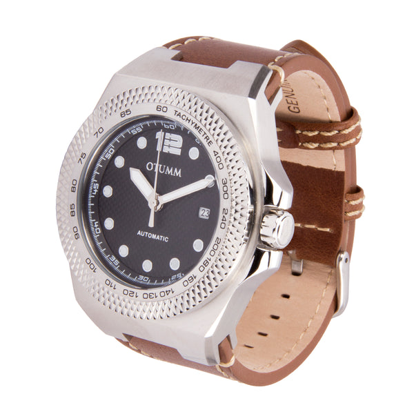 Automatic Calender Steel Leather Strap 45mm - Otumm Watches